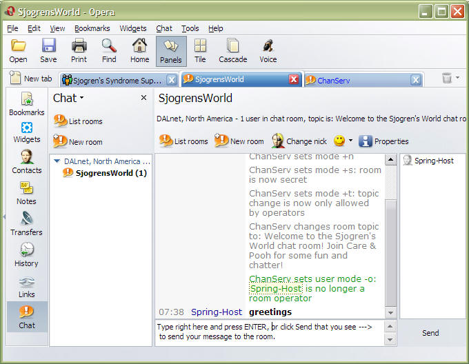 SetupOpera for DALnet Chat
