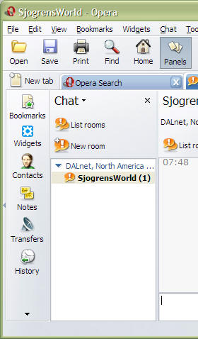 SetupOpera for DALnet Chat